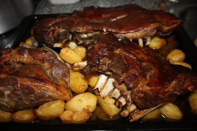Receita de anho assado no forno