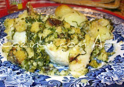 Receita de bacalhau com migas de broa
