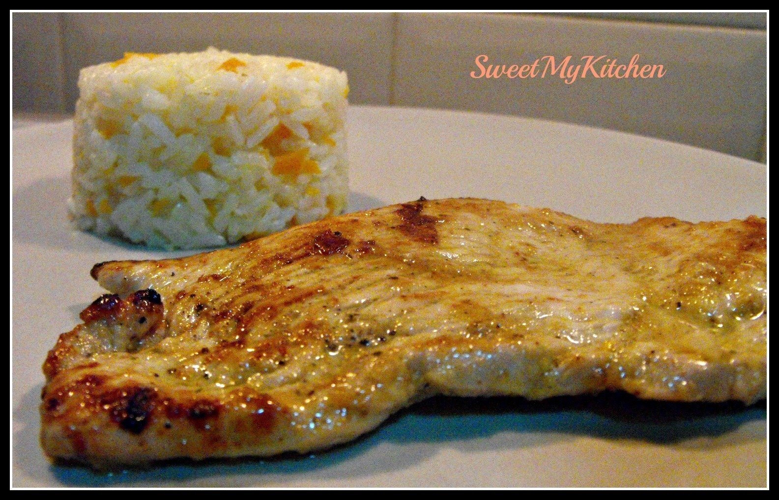 Receita de bifinhos de perú com citrinos e gengibre