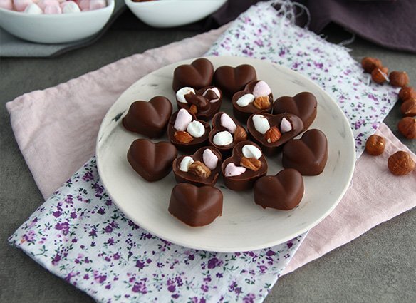 Bombons de marshmallows e avelã - Receita Petitchef