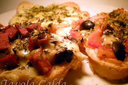 Brusqueta (bruschetta) - receita fácil e deliciosa