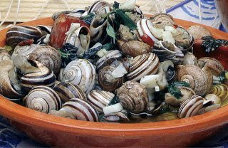 Receita de caracóis à portuguesa