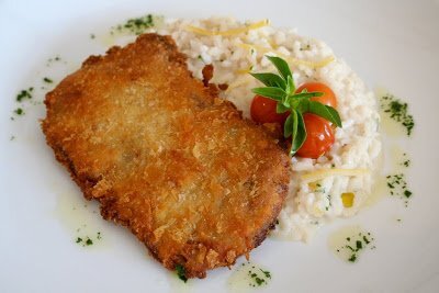 Receita de filé à milanesa com risoto de limão