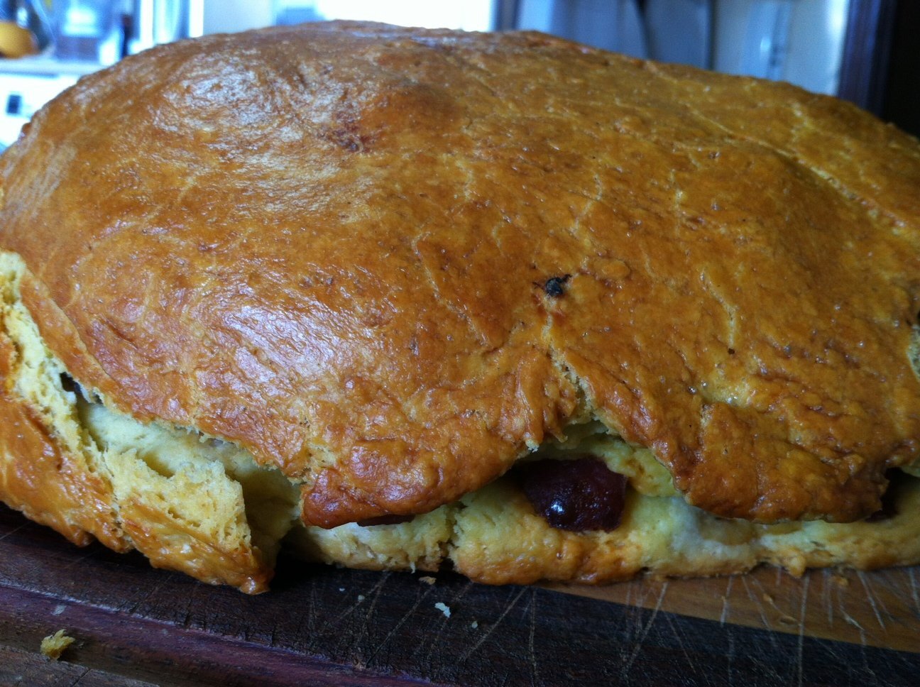 Receita de folar de carnes transmontano tradicional