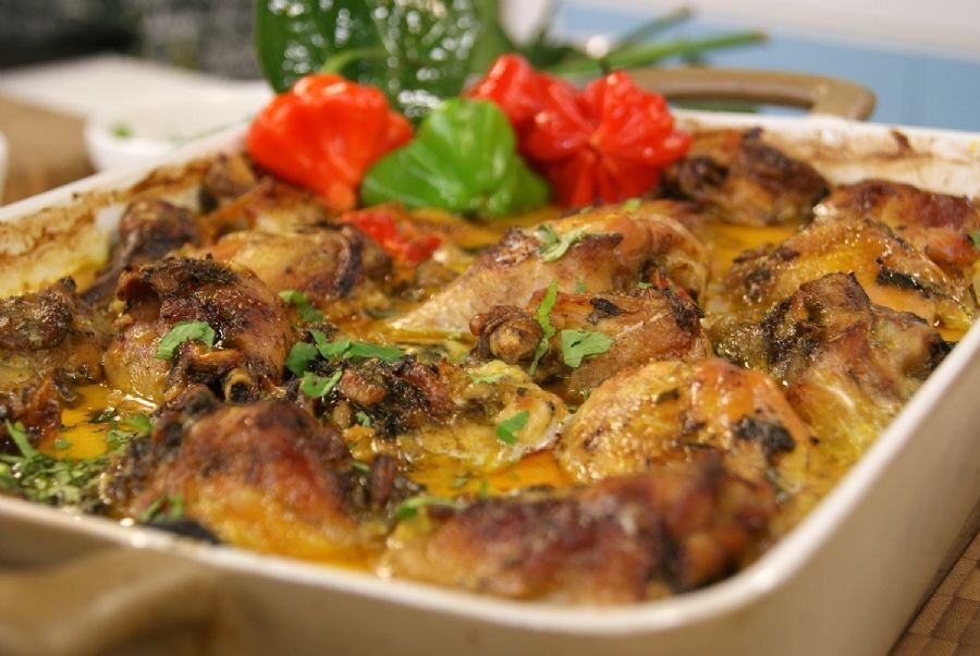 Frango assado à moda baiana - Receita Petitchef