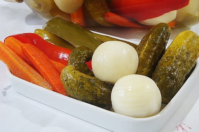 Receita de legumes em conserva