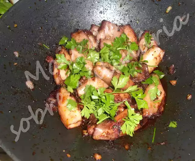 Receita de lulas à algarvia