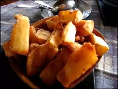 Receita de mandioca frita