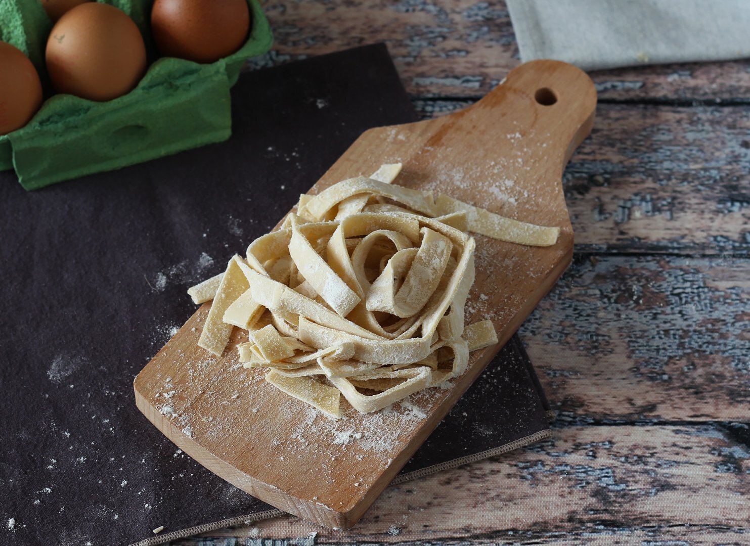 Receita de massa de tagliatelle caseira