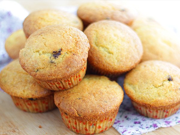 Muffins americanos com pepitas de chocolate: receita