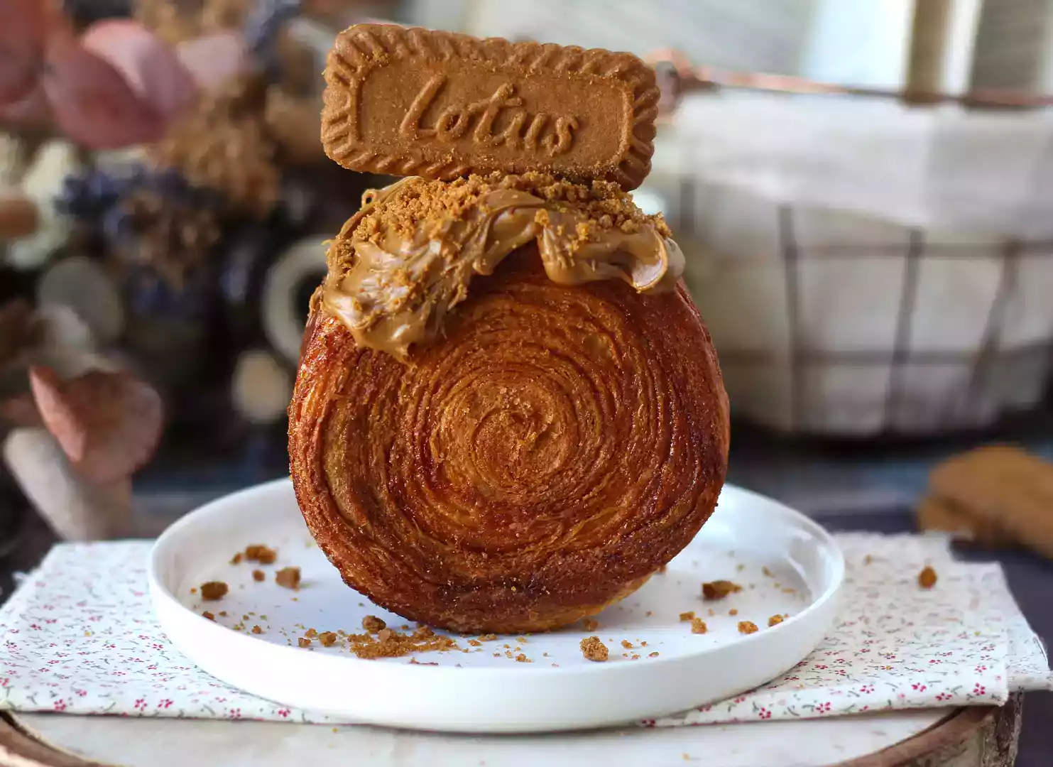 Receita: new york roll de speculoos e canela croissant