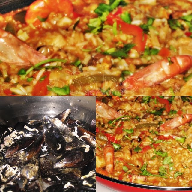 Receita de paelha de marisco