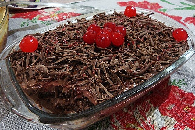 Receita de pavê de bolo simples