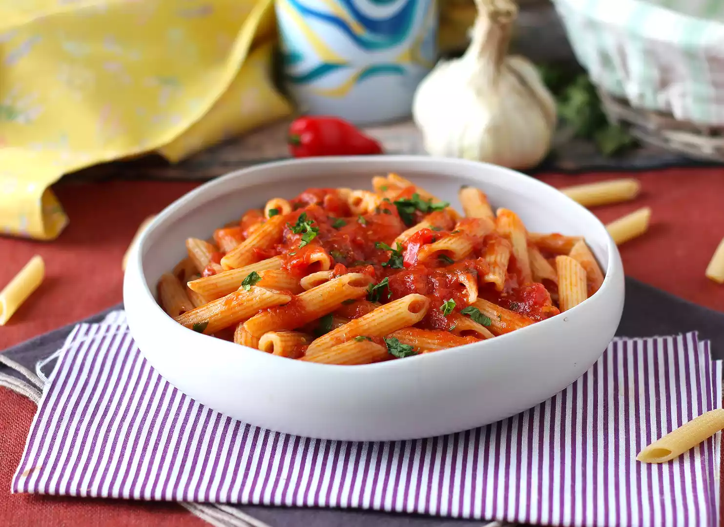 Receita de penne all’arrabbiata: simplicidade italiana