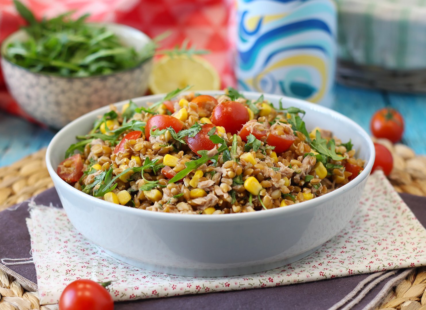 Salada de espelta com atum: receita saudável, rica em fibras e proteínas