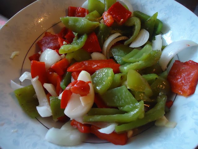 Receita de salada de pimentos assados