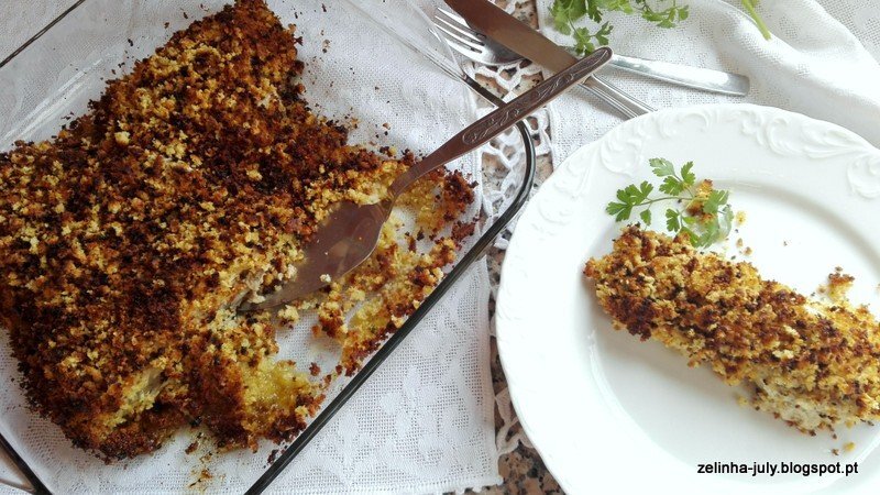 Receita de solha no forno com broa