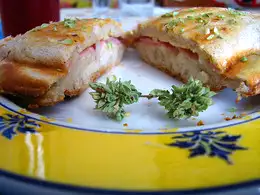 Receita de tosta mista com frango fácil e rápida